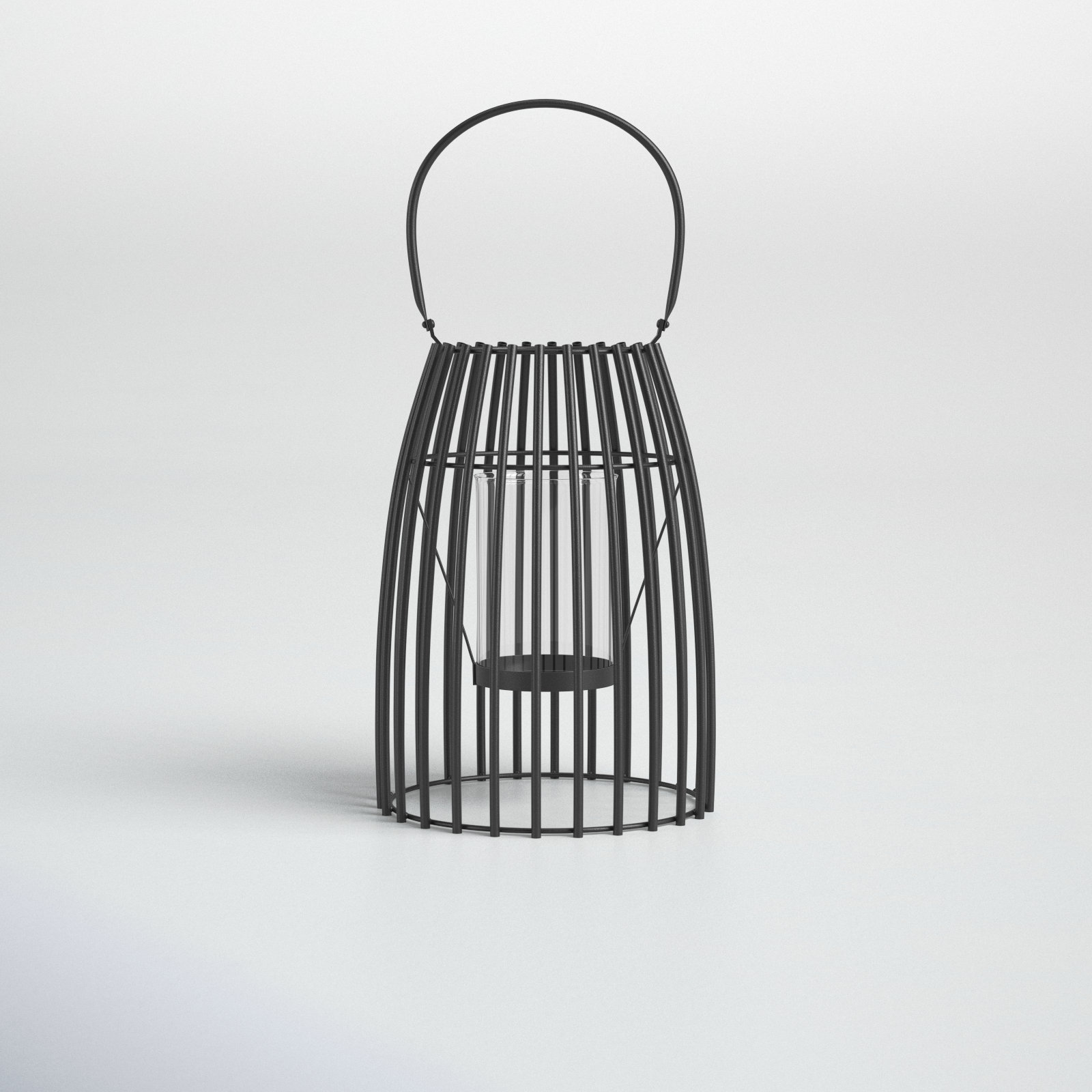 Joss & Main Metal Decorative Indoor Outdoor Candle Lantern with Handle ...