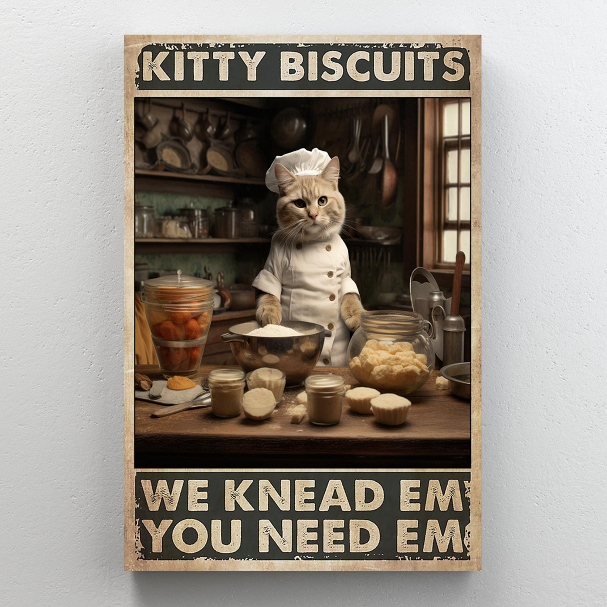 Trinx Kitty Biscuits 1 - 1 Piece Rectangle Graphic Art P Kitty Biscuits ...