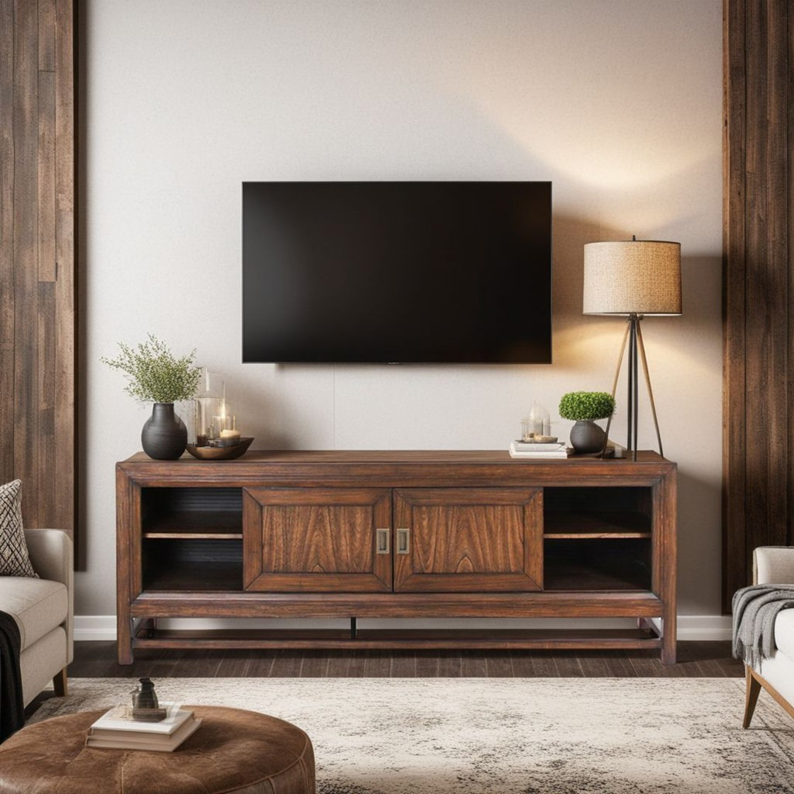 WANDINGT Home Branson 74 Inch TV Stand Console For Tvs Up To 85 Inches ...