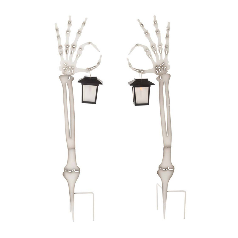Plow & Hearth 2 Piece Skeleton Arm Garden Stake & Reviews | Wayfair