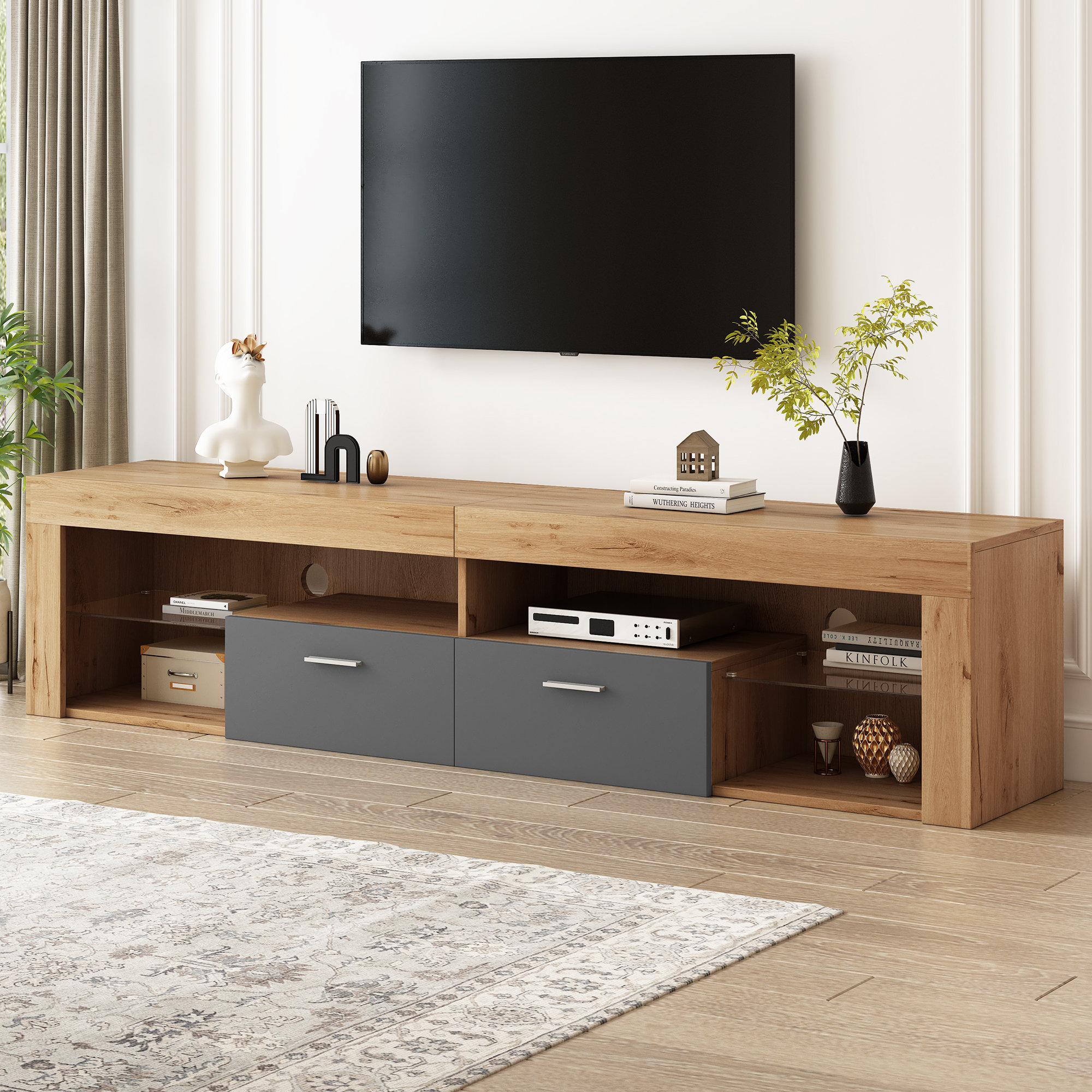 Wondrous Iconic Modern Design TV Stands For Tvs Up To 80'', LED Light ...