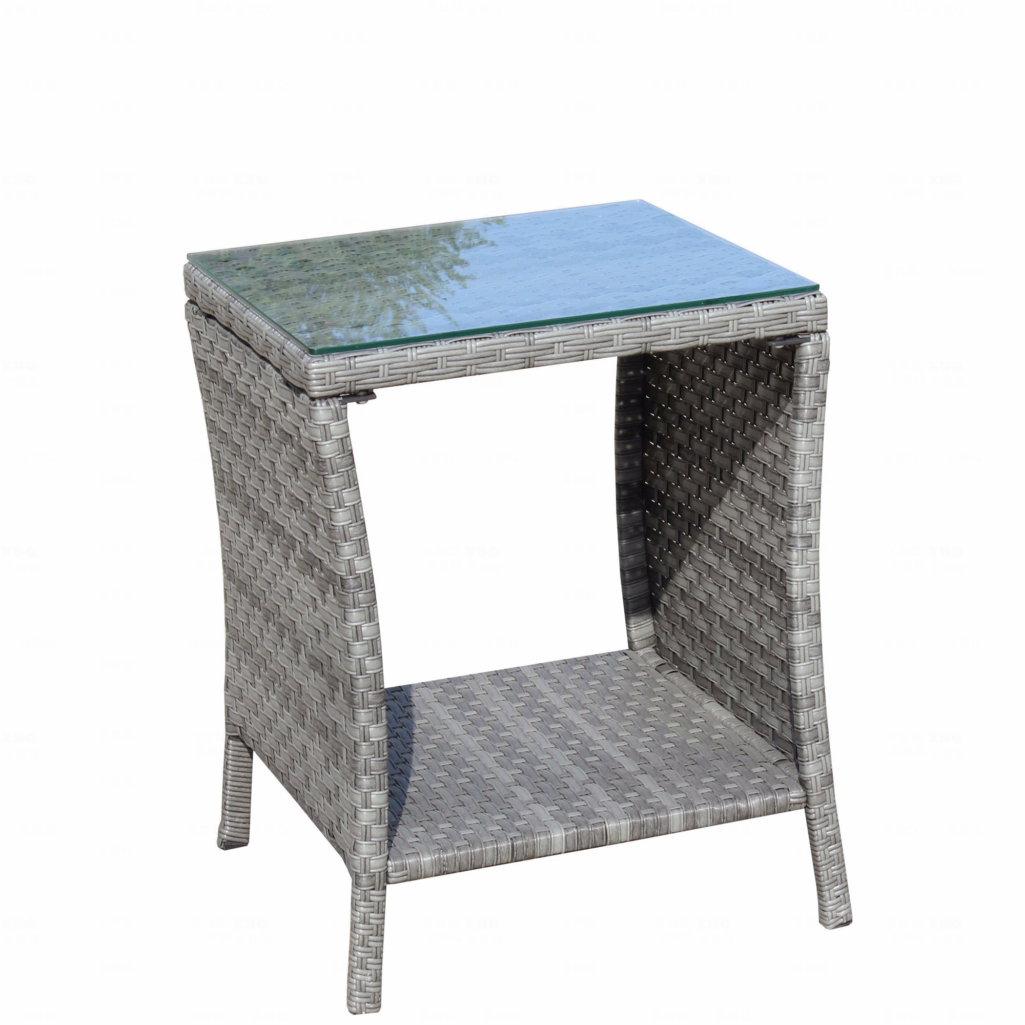George Oliver Outdoor Patio Furniture 1 Patio Coffee Table, With Clear ...