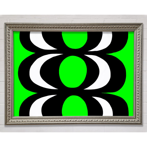 Bright Star Space In Time Lime Green - Single Picture Frame Print ...