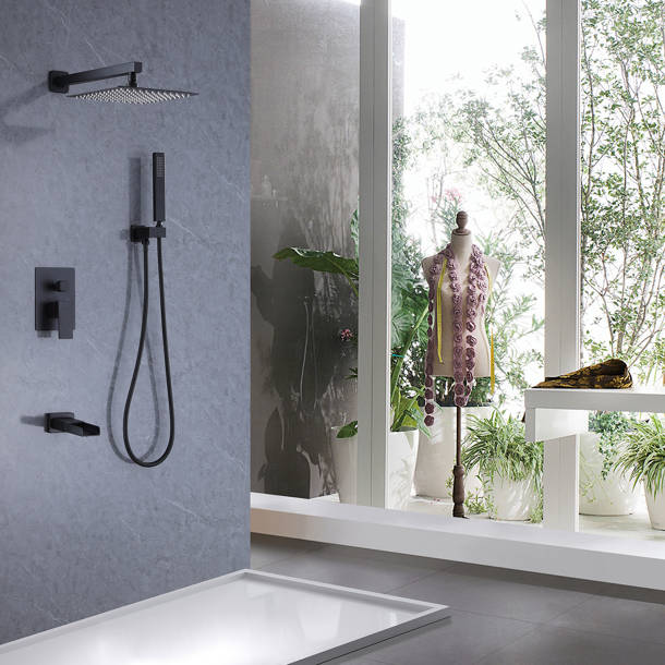 VIBRANTBATH Wall Mounted Faucet Single-handle Bathroom Faucet | Wayfair