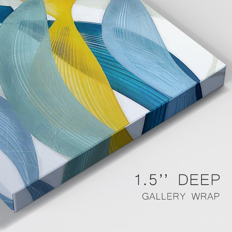 Ivy Bronx Horizontal Bands II Premium Gallery Wrapped Canvas - Ready To ...