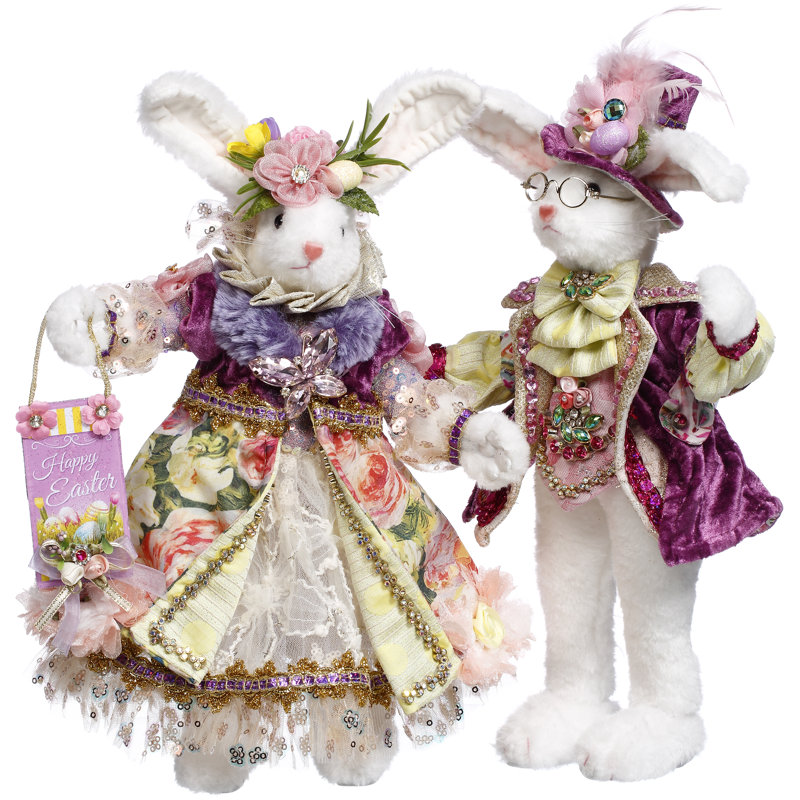 Mark Roberts Mr & Mrs Peter Rabbit, Small - 12-13 Inches Set Of 2 ...
