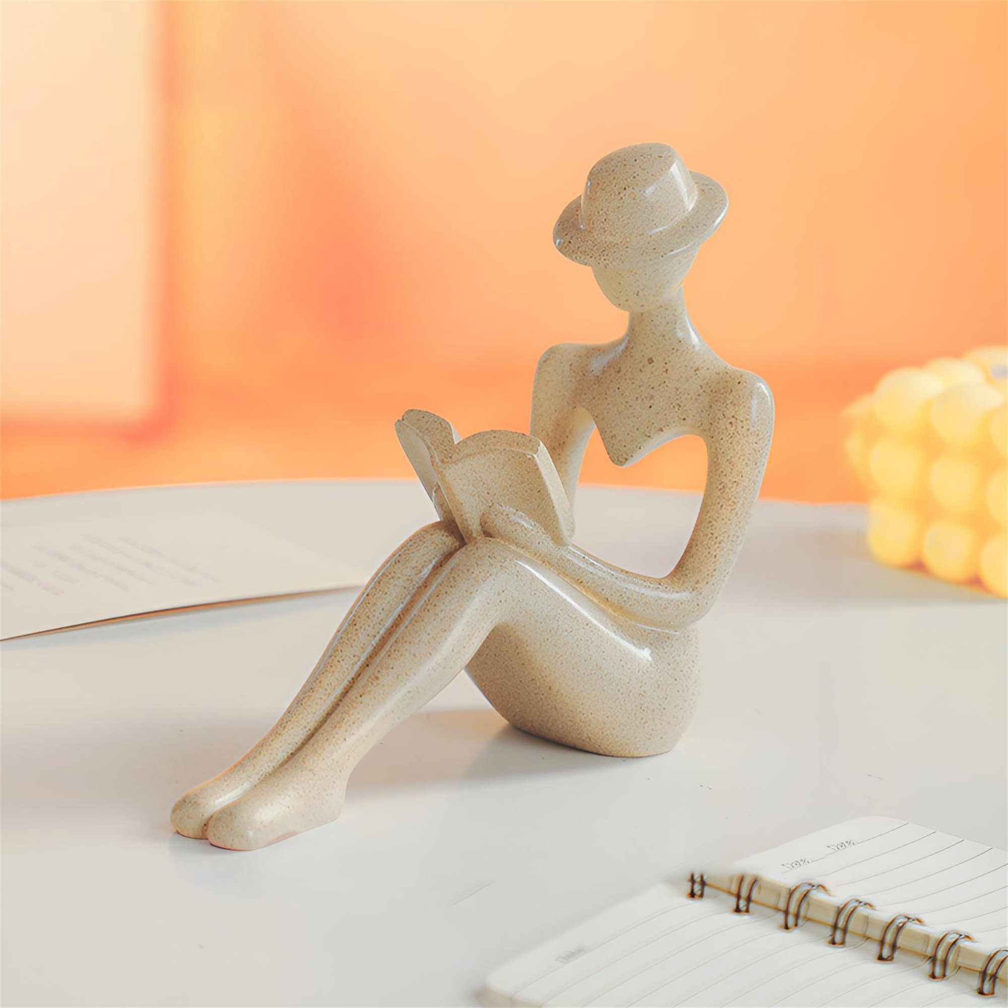 Ivy Bronx Abstract Human Figure Sculpture Creative Resin Art For Home ...
