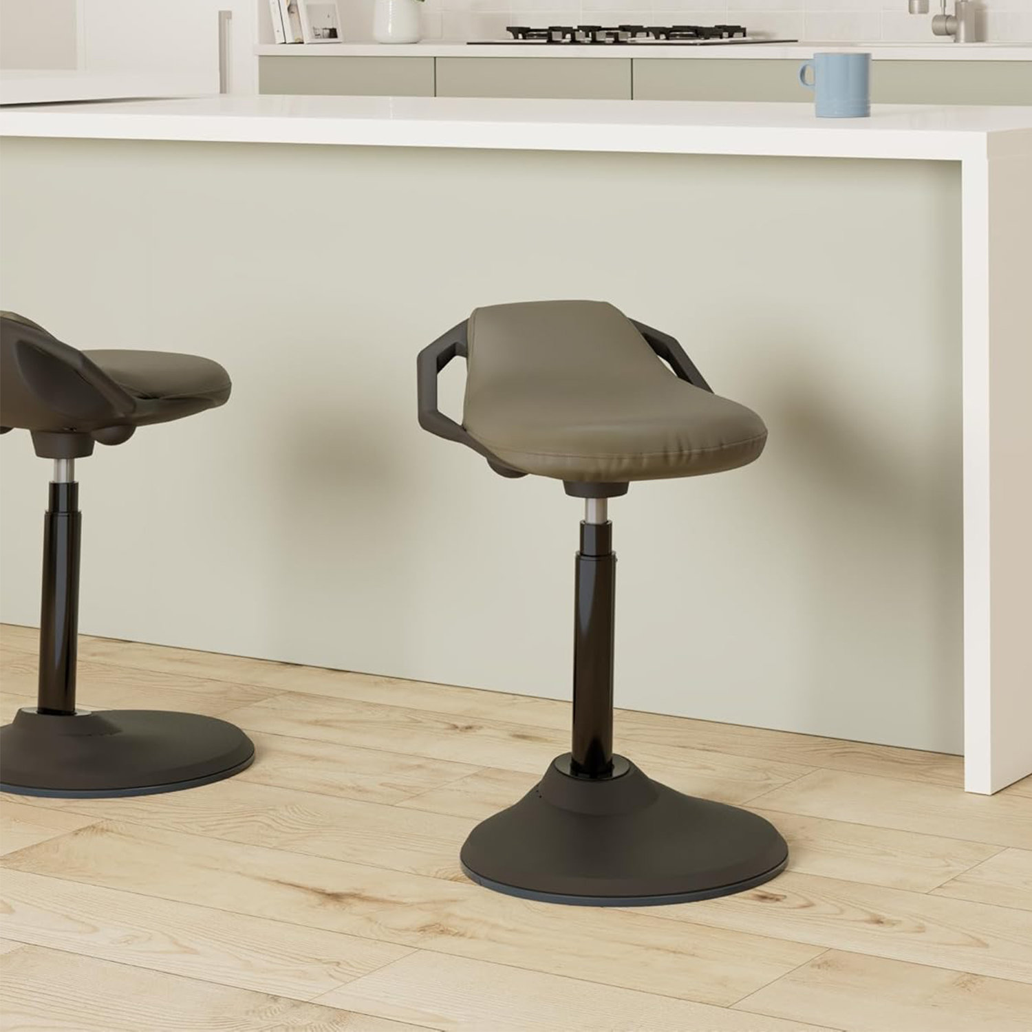 17 Stories Standing Desk And Chair, Ergonomic High Office Desk And ...