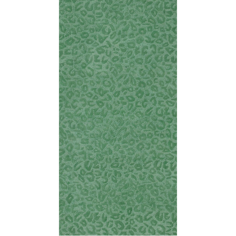 CompanyC Leopardess Jade Green Hand-Tufted Responsible Wool Rug | Perigold