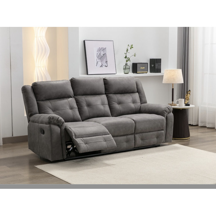 Latitude Run Bonachea 3 Seater Dark Grey | Wayfair.co.uk