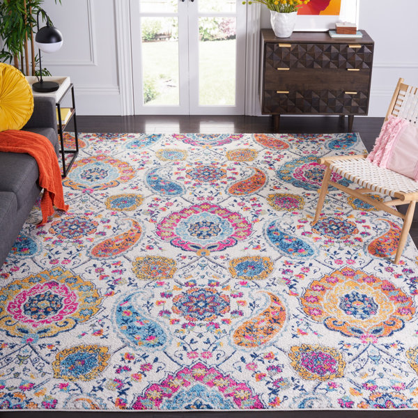 Langley Street Felty Performance Cream/Multi Rug & Reviews | Wayfair