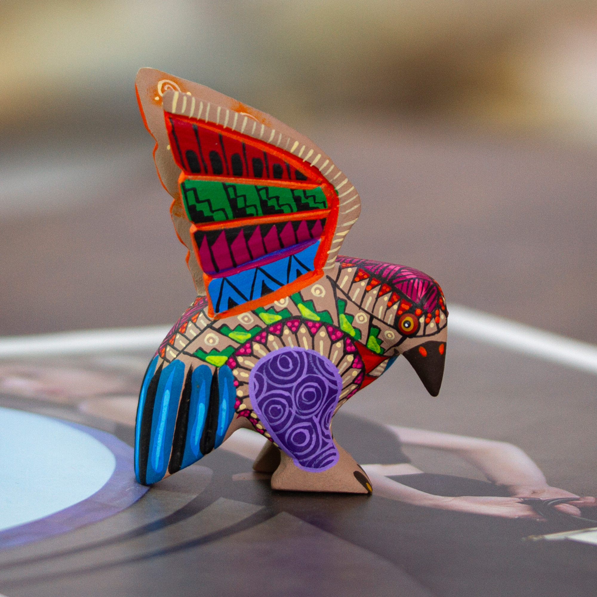 Bungalow Rose Krysha Fiery Eagle Alebrije Figurine | Wayfair