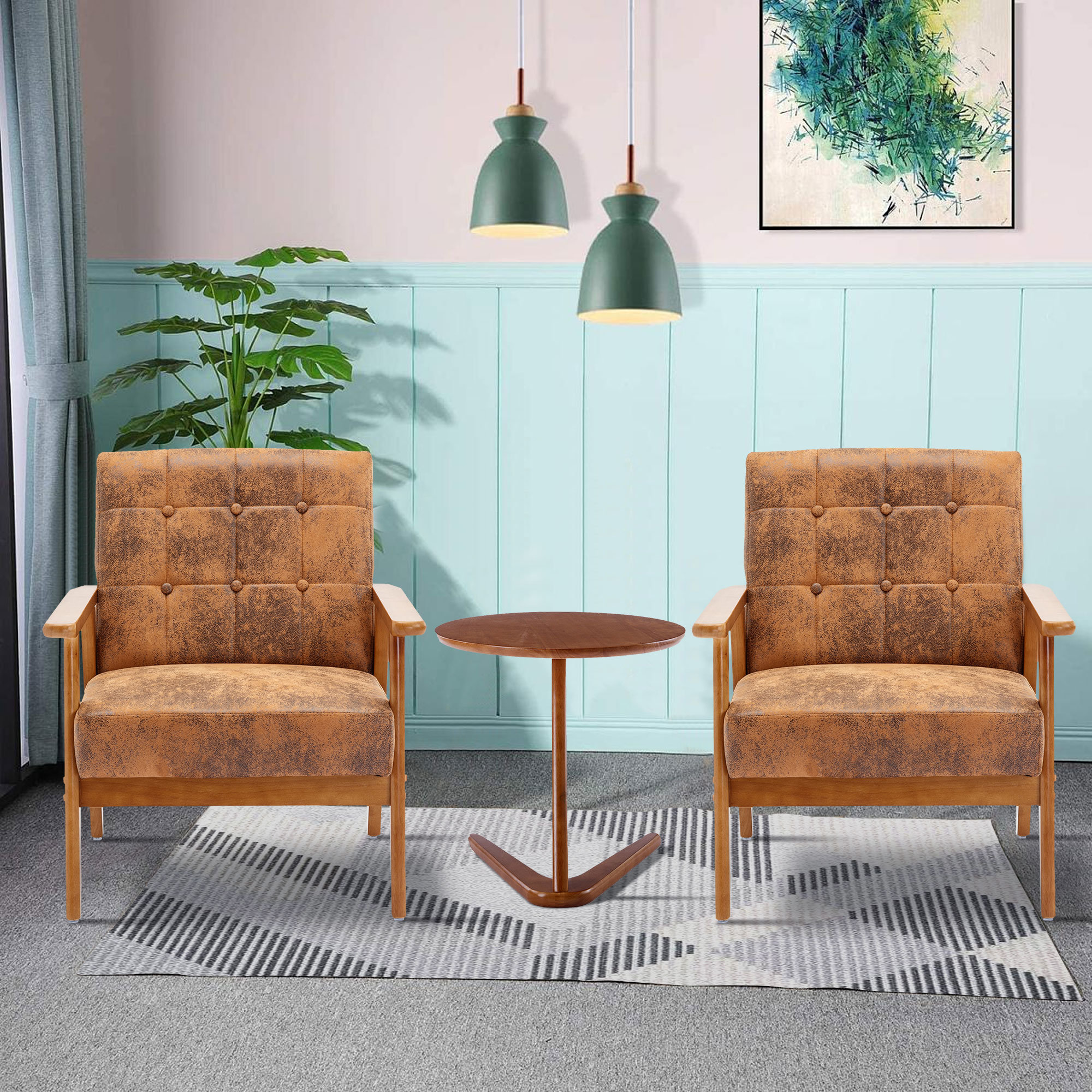 Union Rustic Johaun 3 - Piece Pedestal Dining Set | Wayfair