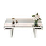 Everly Quinn Luxurious Rectangular Mirror Coffee Table with Exquisite ...