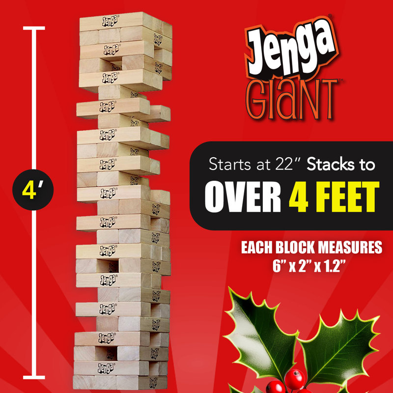 Jenga GIANT Sport - Stacks to over 4 feet high! | Wayfair