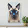 Marlow Home Co. Siamese Cat Geometric - No Frame Print | Wayfair.co.uk