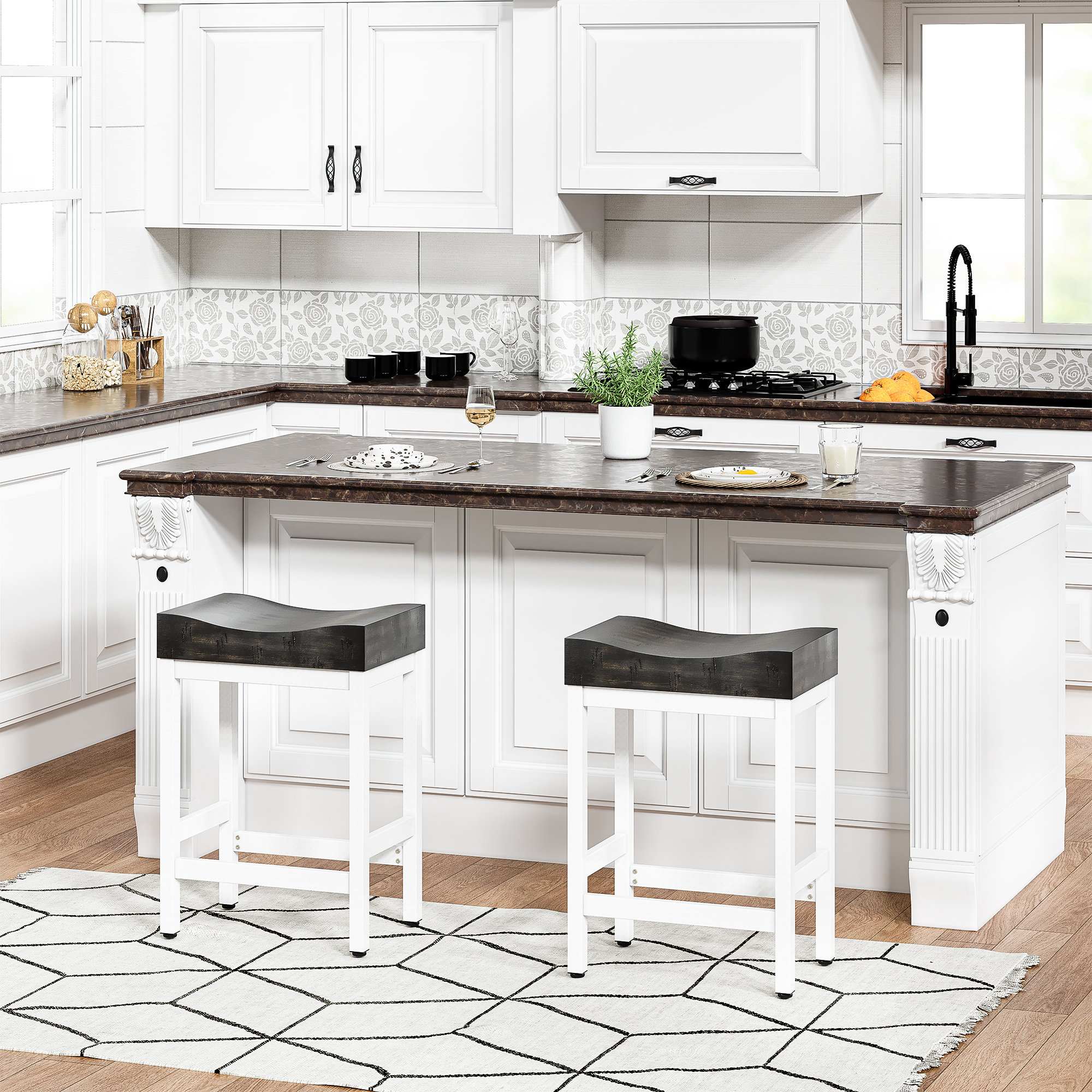 Red Barrel Studio Azyaa 25'' Short Counter Stool | Wayfair