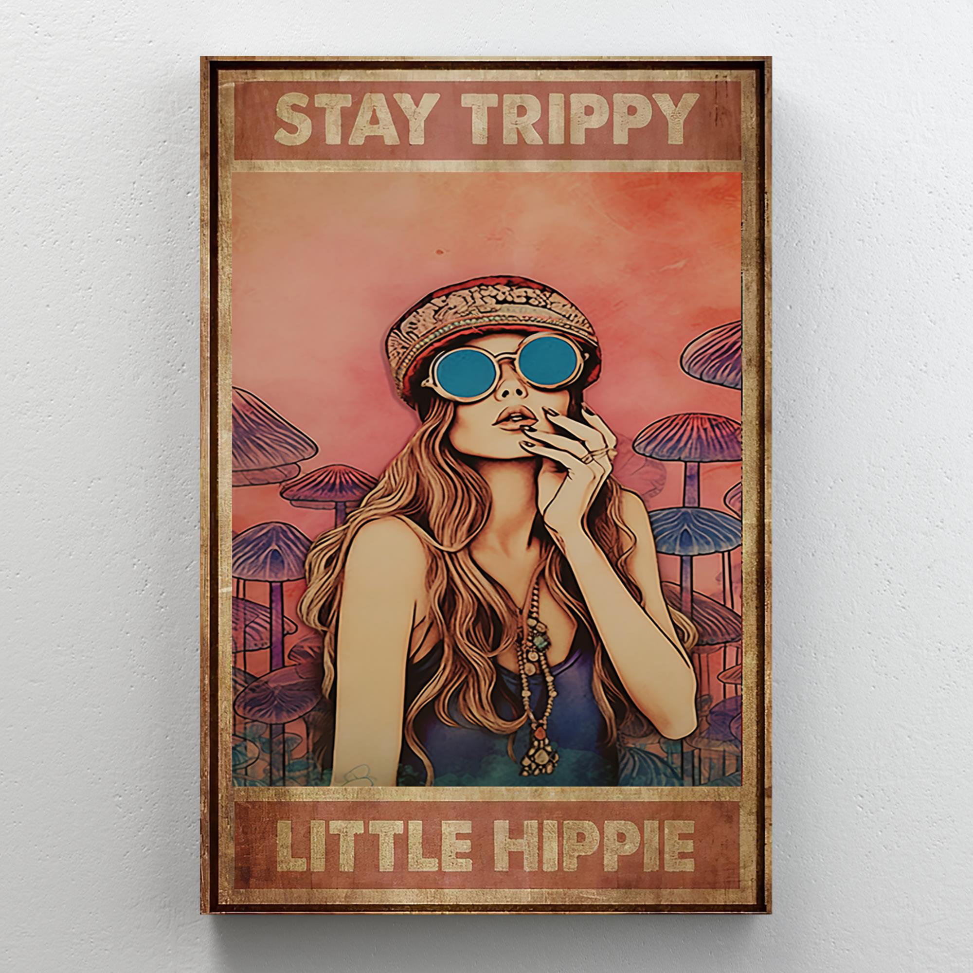 Trinx Kynnedi Woman Stay Trippy Little Hippie 1 On Canvas Graphic Art ...