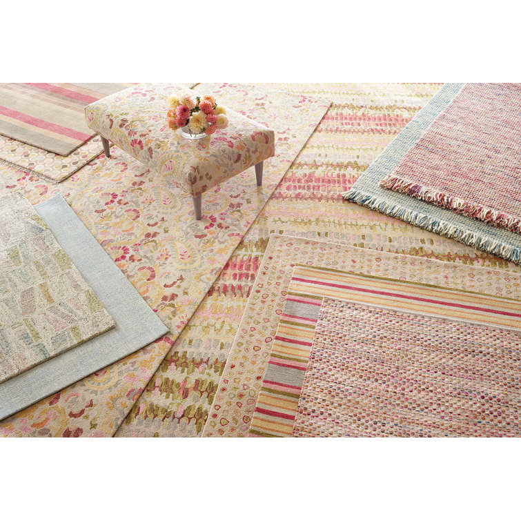 Paint Chip Pastel Hand Micro Hooked Wool Rug & Reviews | Birch Lane