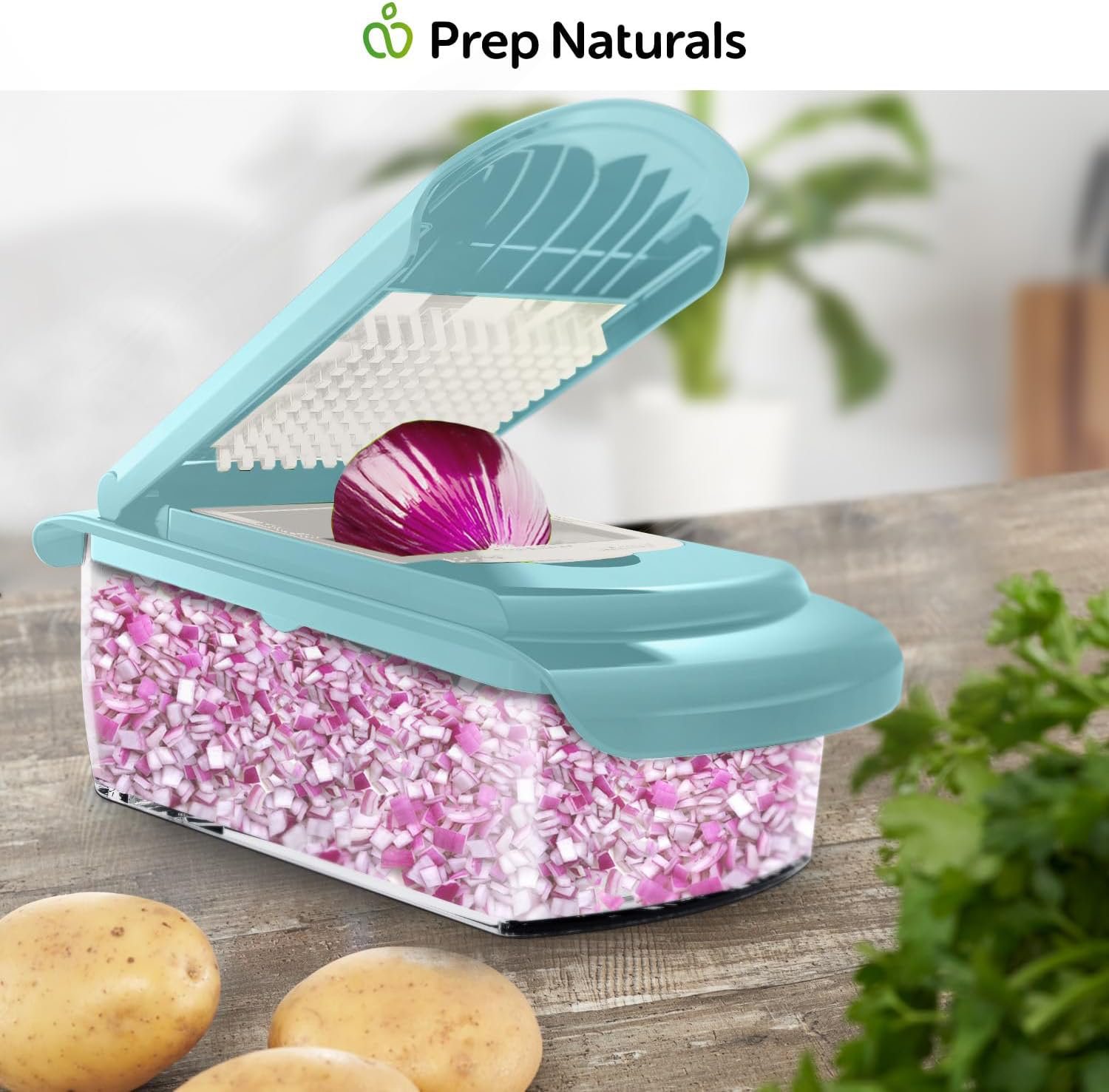 Anadea Vegetable Chopper With Container, Veggie Chopper, Food Chopper ...