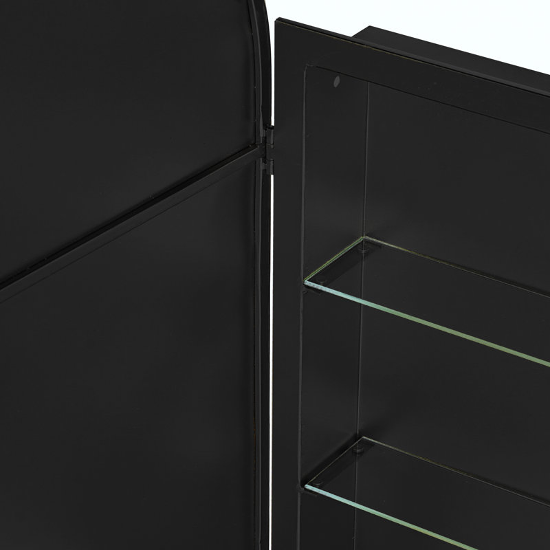 Ebern Designs Dajanee 24'' W 36'' H Recessed Framed Medicine Cabinet ...