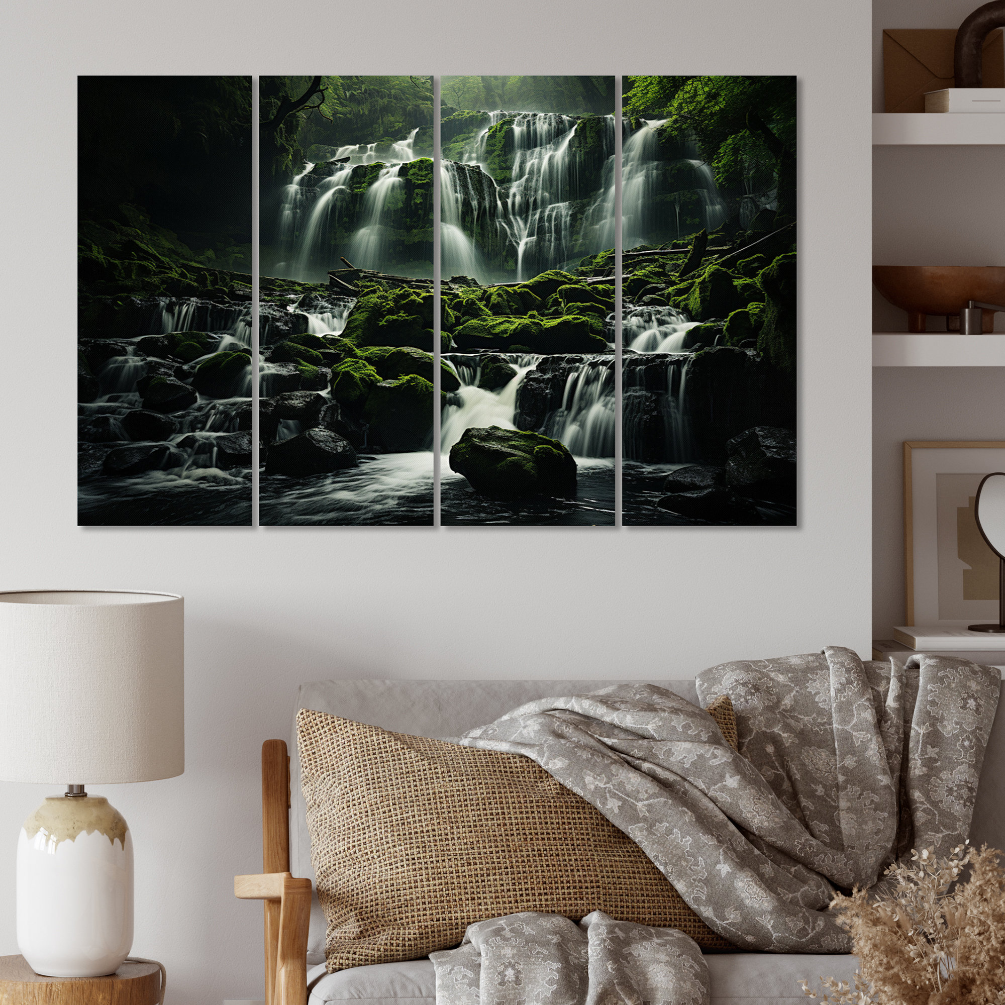 Loon Peak Waterfall Sublime Symphony - Landscapes Metal Wall Art Living ...