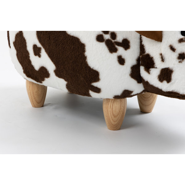 Zoomie Kids Bough 14.17" Wide Cow Storage Ottoman & Reviews | Wayfair