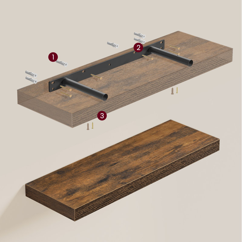 Latitude Run® Floating Shelves, Wall Mounted | Wayfair
