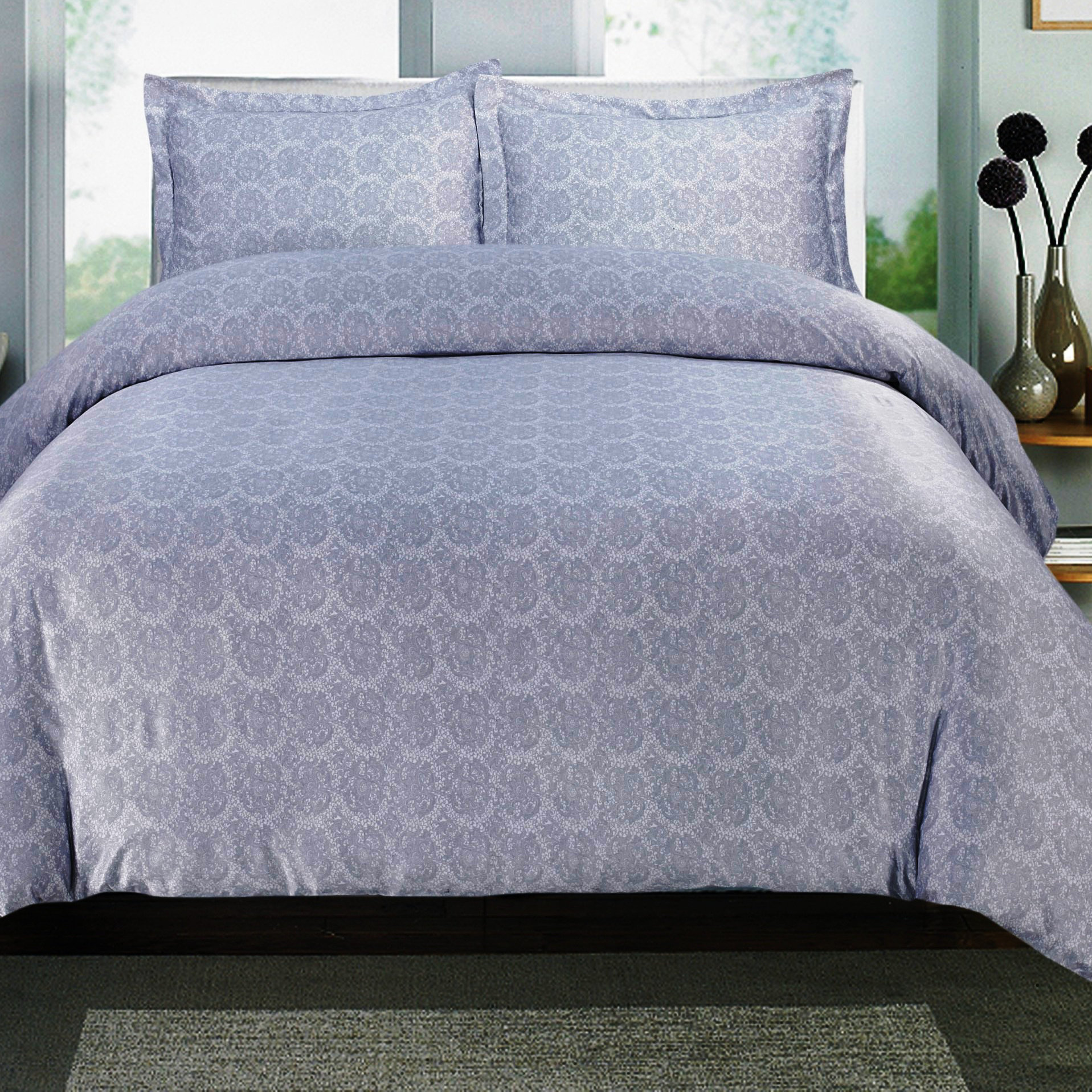 Home Sweet Home Dreams Paisley 600 Thread Count Twin Size Sheet Set ...