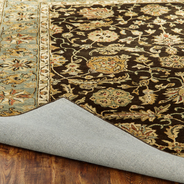 Meridian Rugmakers Butala Oriental Handmade Tufted Wool Brown Area Rug ...