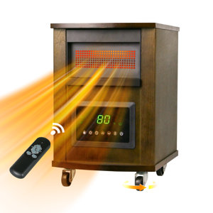 RealSmart Infrared Heater 1500W Cabinet Space Heater with 4 Elements ...