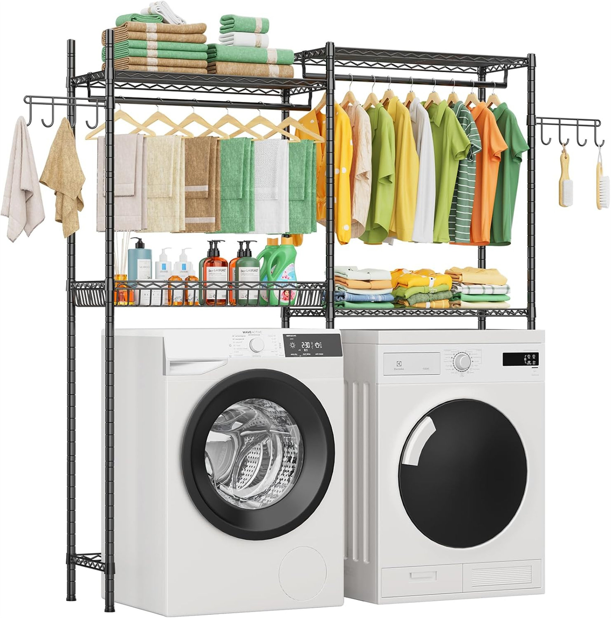 doitbest Over Washer Storage Shelf - 2 Tier With Adjustable Height ...
