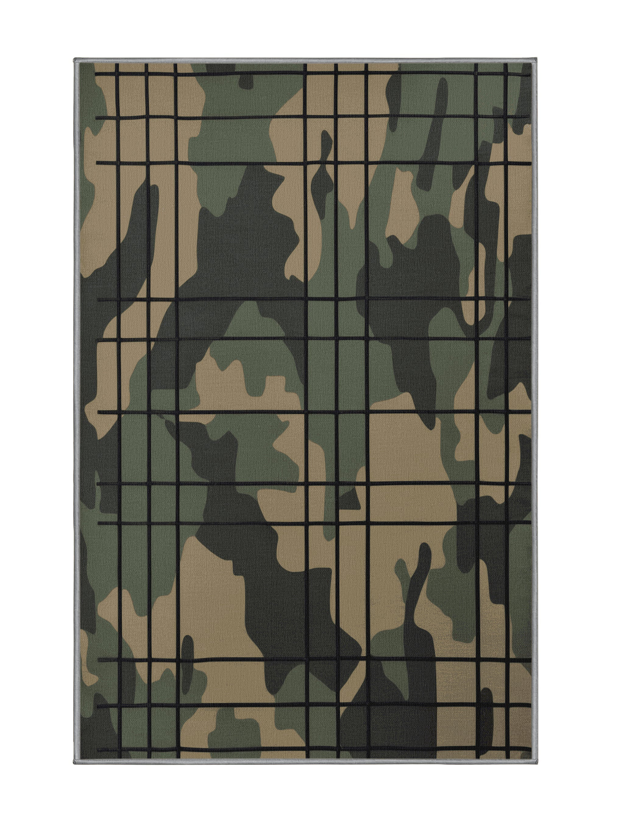Ivy Bronx Recon Grid Rug | Wayfair
