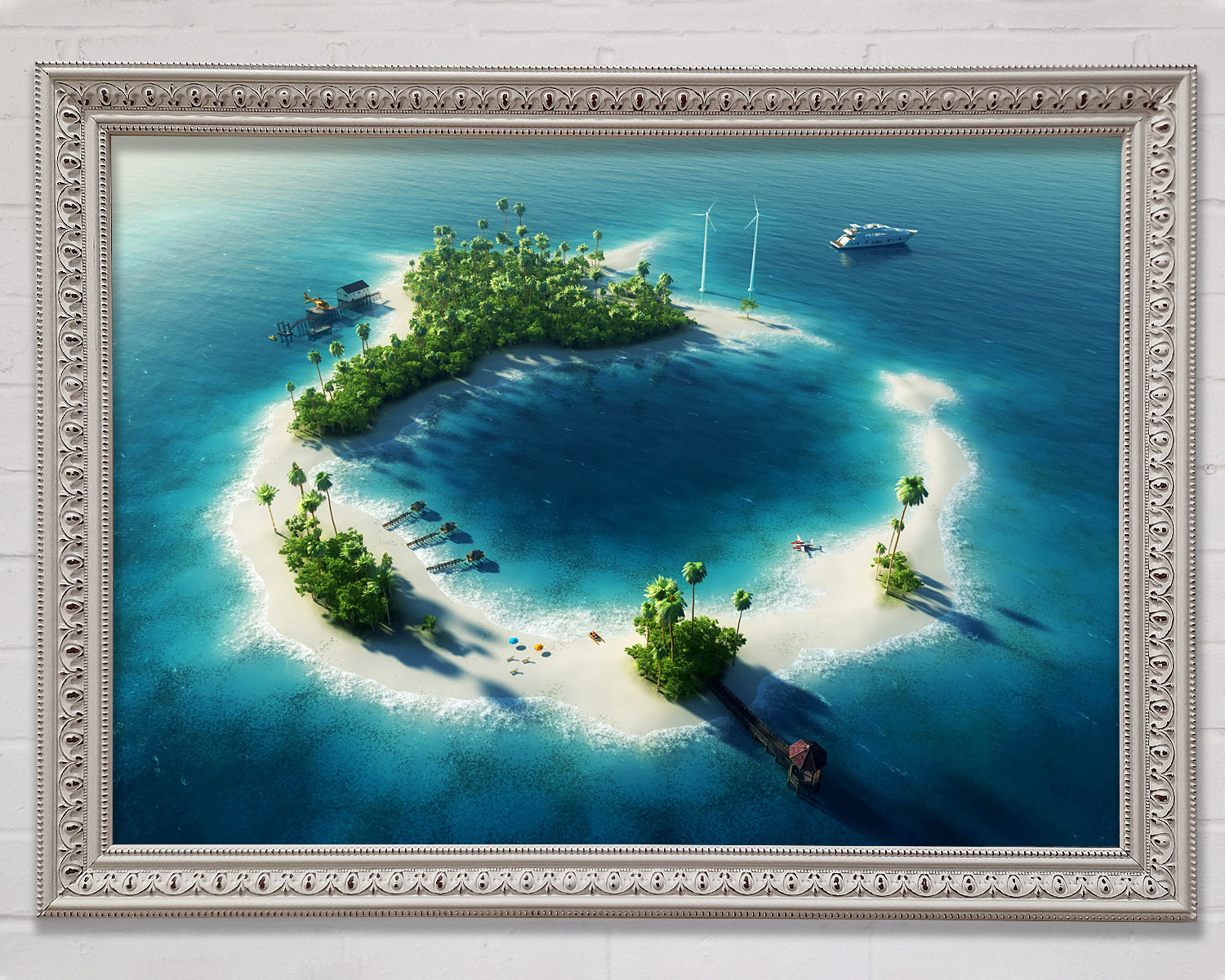 Bright Star The Perfect Island Getaway - Single Picture Frame Art ...