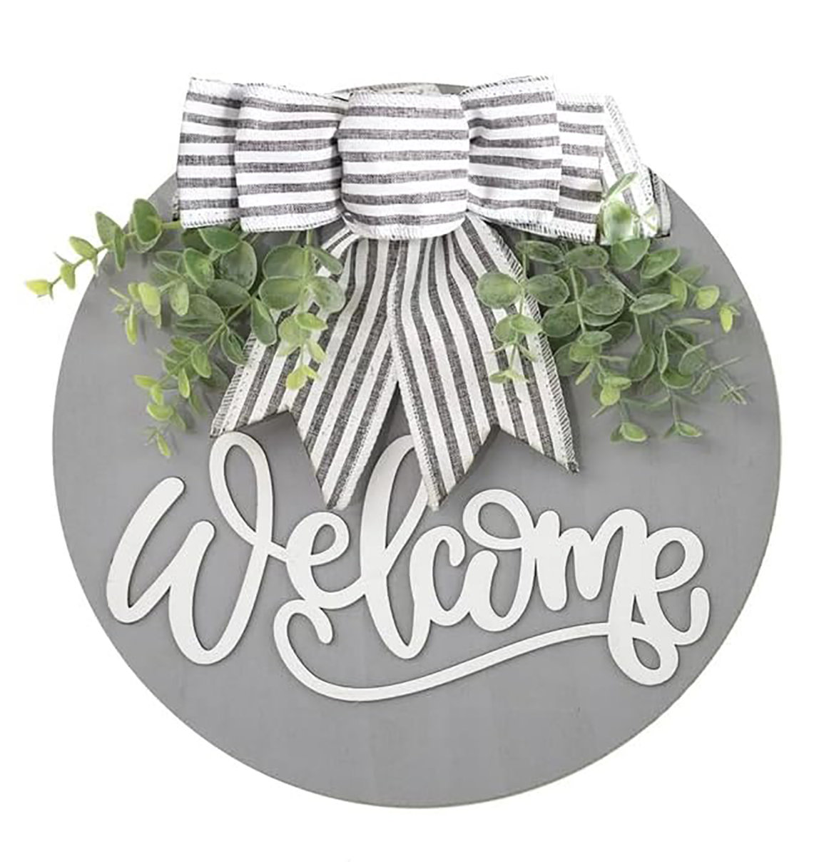 August Grove Welcome Sign for Front Door Wreath Decorations - Wayfair ...