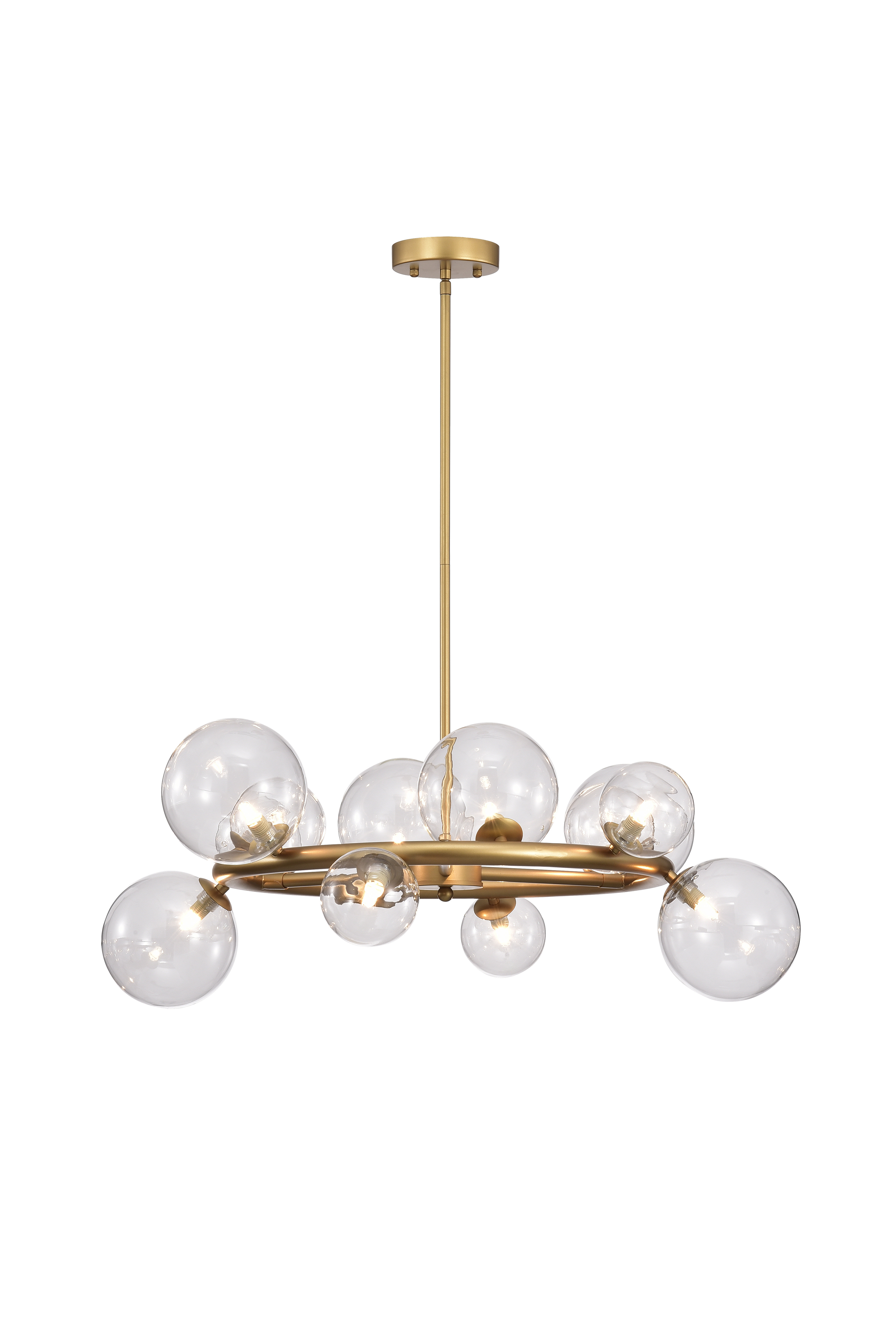 George Oliver Calfee 12 - Light Sputnik Modern Linear Chandelier ...