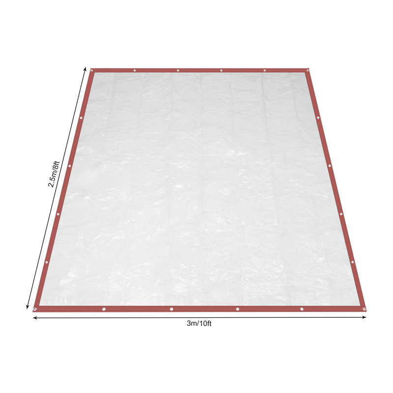 OUKANING 8 * 10FT PVC Waterproof Clear Awning for Patio, Canopies ...