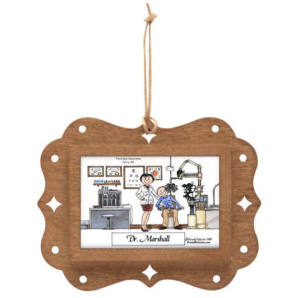 Printed Perfection Personalized Optometrist - Female Laser Cut, Wooden ...
