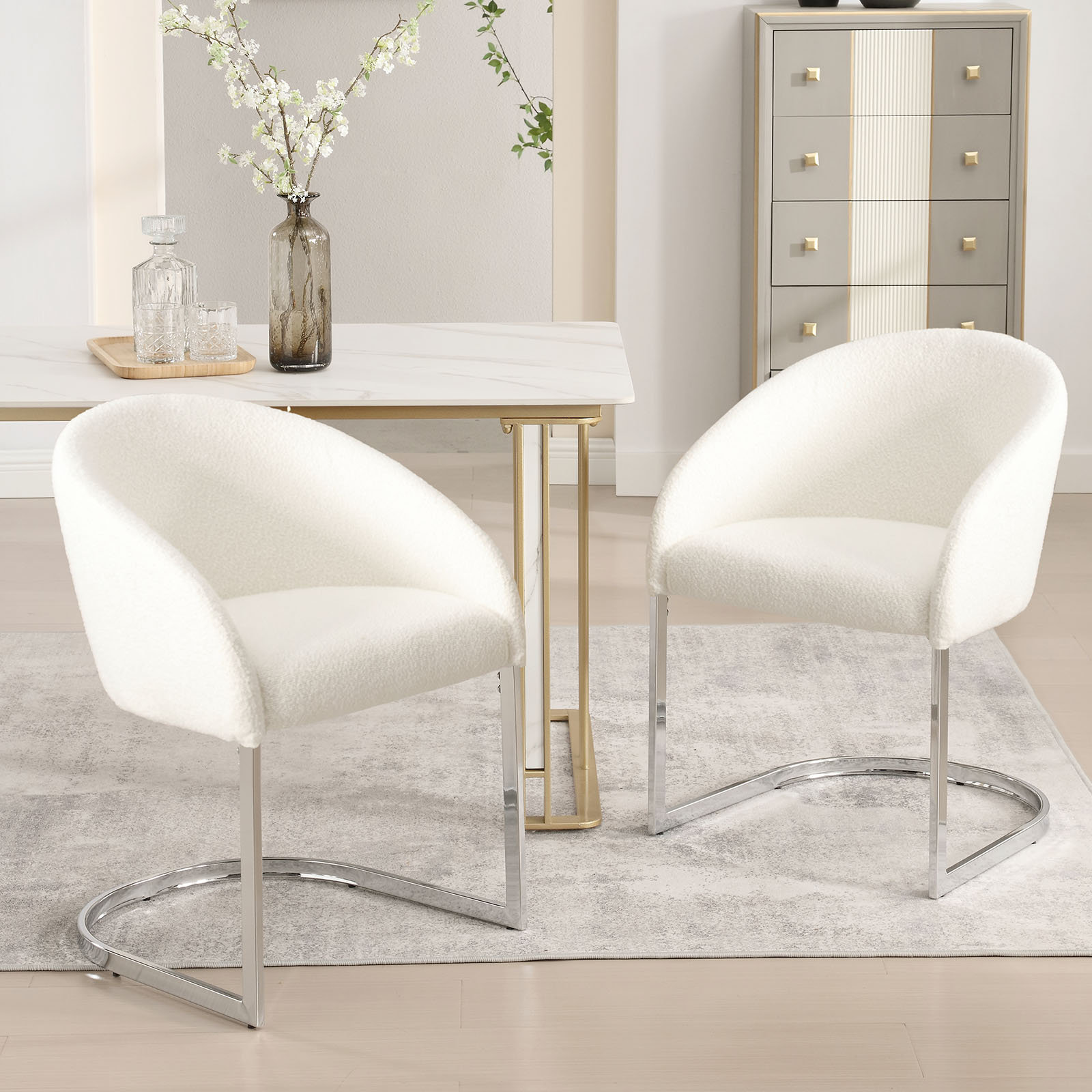 Ivy Bronx Kadey Fabric Metal Low Back Arm Chair Dining Chair "& Reviews ...