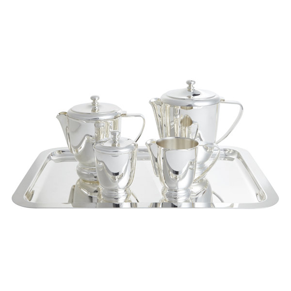 Greggio Cardinale Silver 5 Piece Tea Set | Perigold