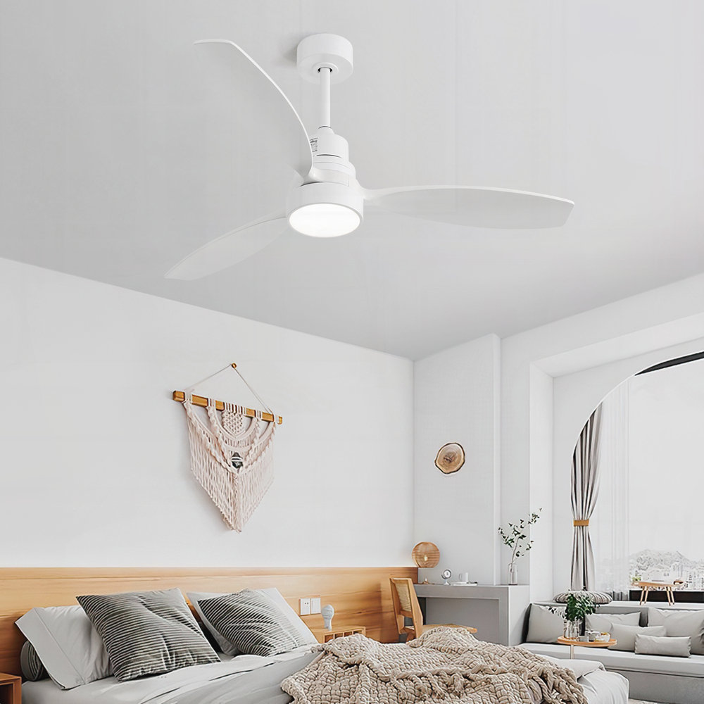 Wrought Studio 52 Inch Integrated LED Ceiling Fan with Light Kit and ...