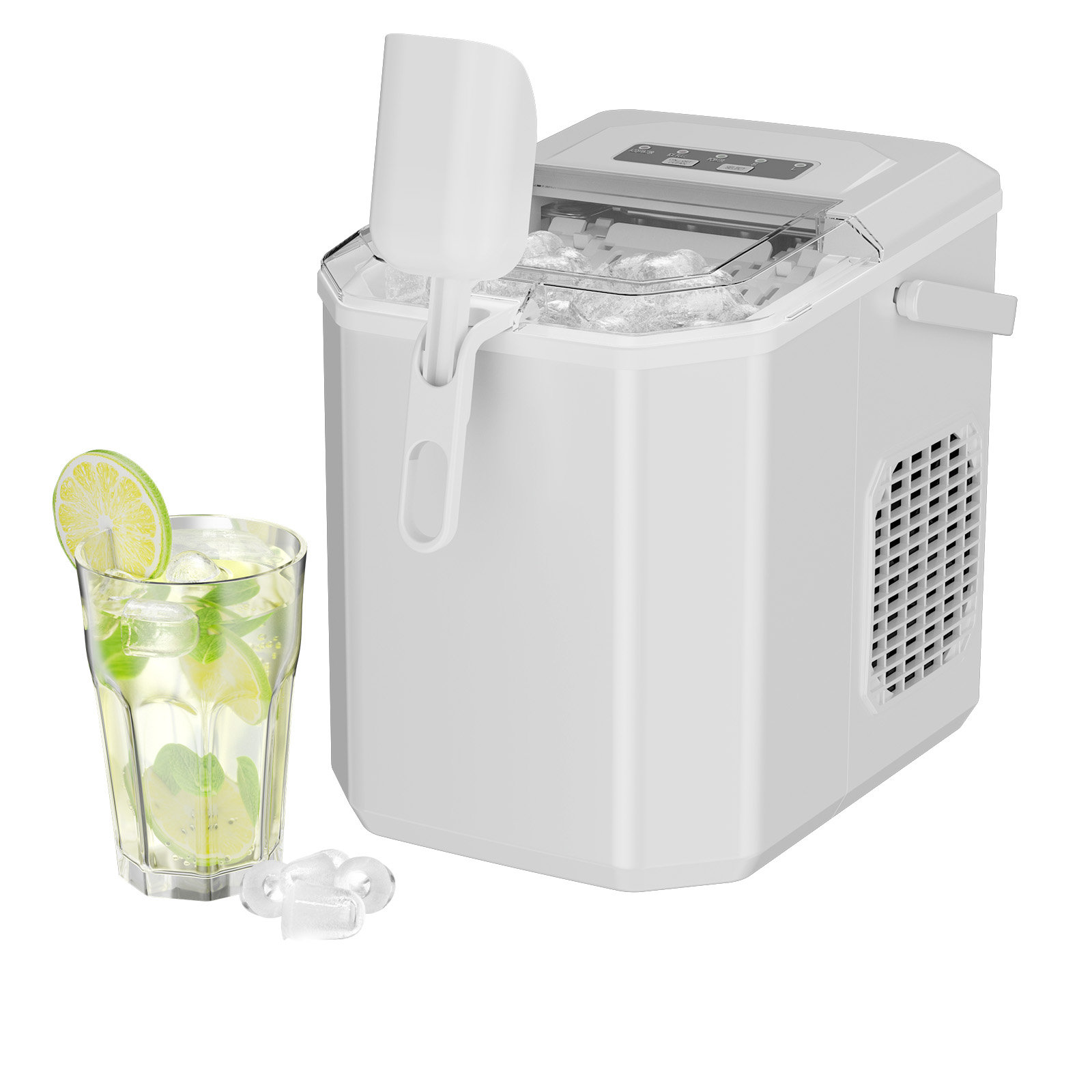 ColorLife 26 lb. Daily Production Portable Ice Maker & Reviews ...