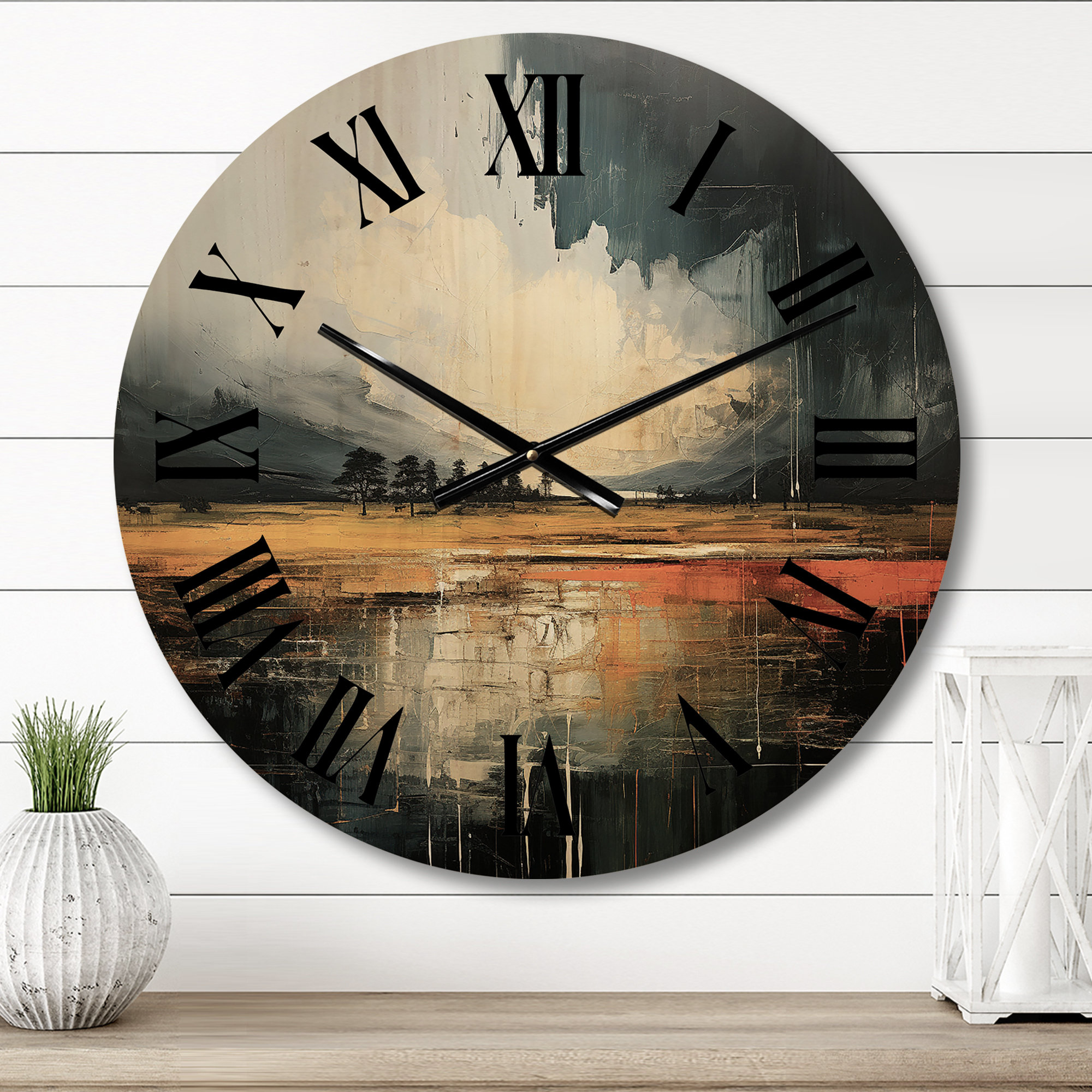 East Urban Home Dark Drama Bold Storm I - Landscapes Oversized Wood ...