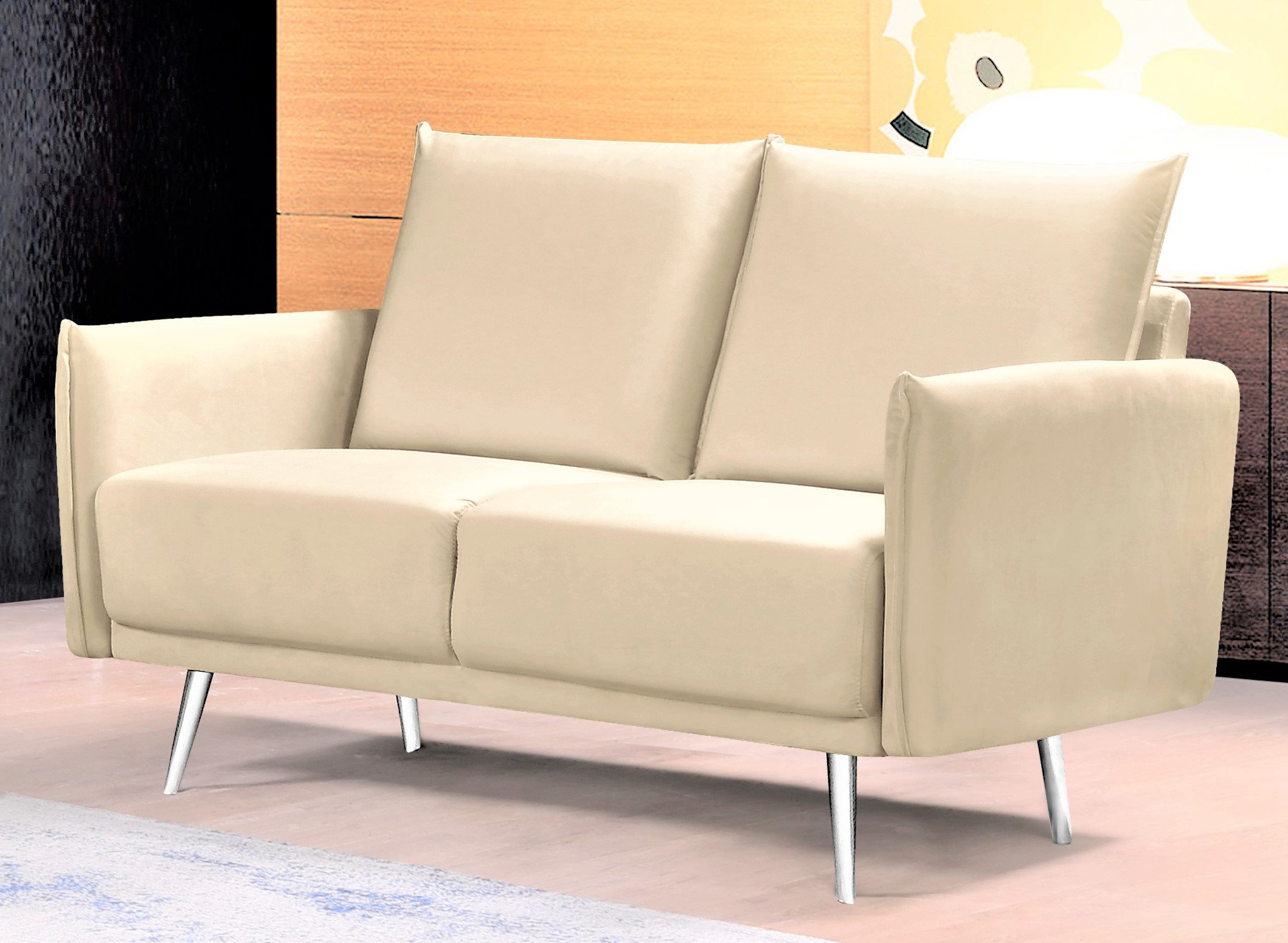 Wrought Studio™ Kinlyn 50.8'' Velvet Loveseat | Wayfair