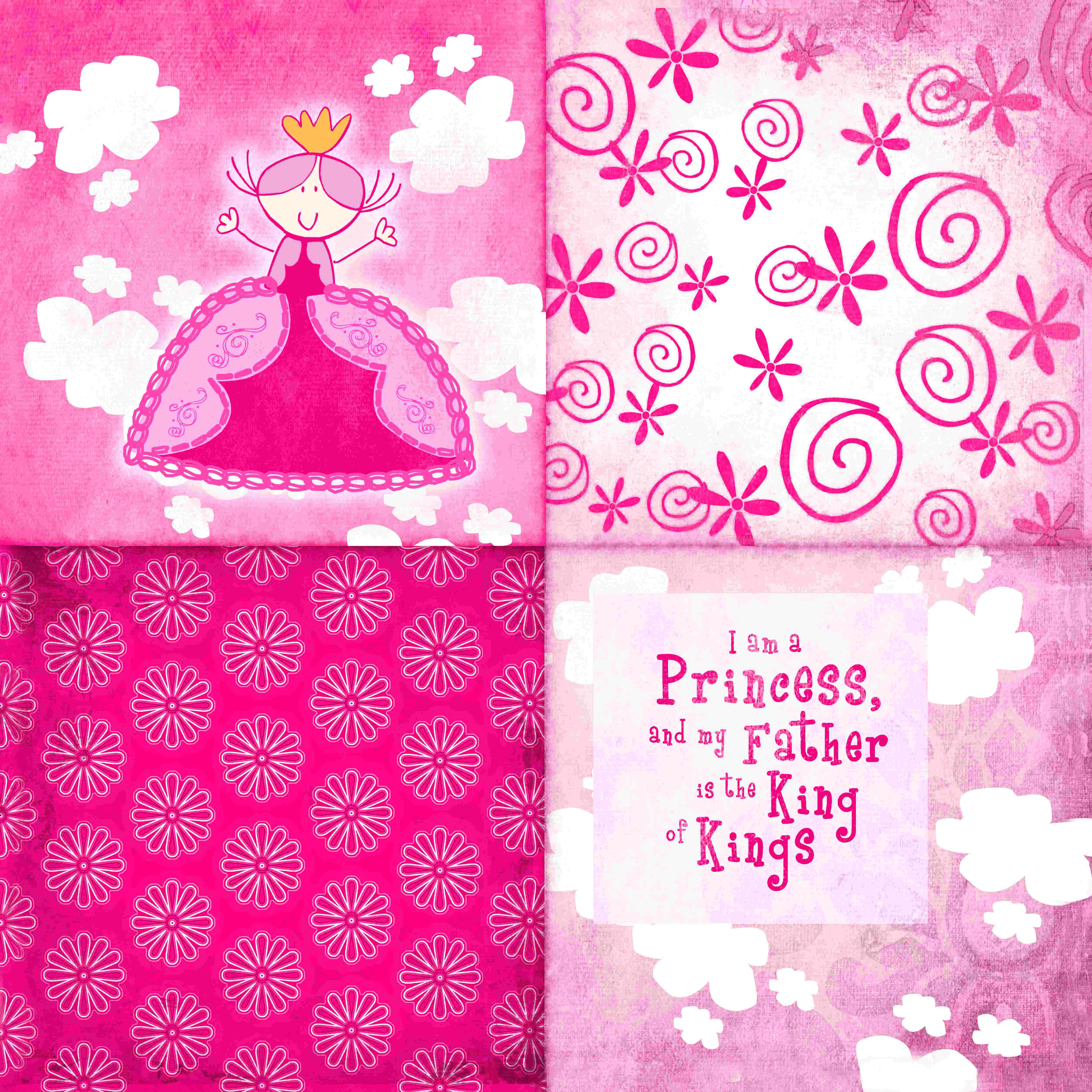 Zoomie Kids I Am a Princess - Wrapped Canvas Graphic Art | Wayfair