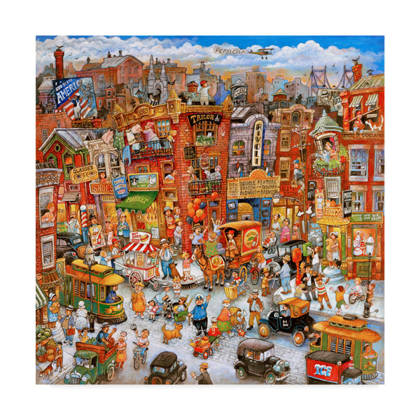 Trademark Art Bill Bell Urban Scenes On Canvas by Bill Bell Print | Wayfair
