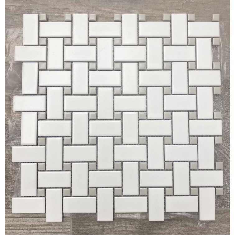 Splash Tile Cascade Porcelain Mosaic Sheet | Wayfair