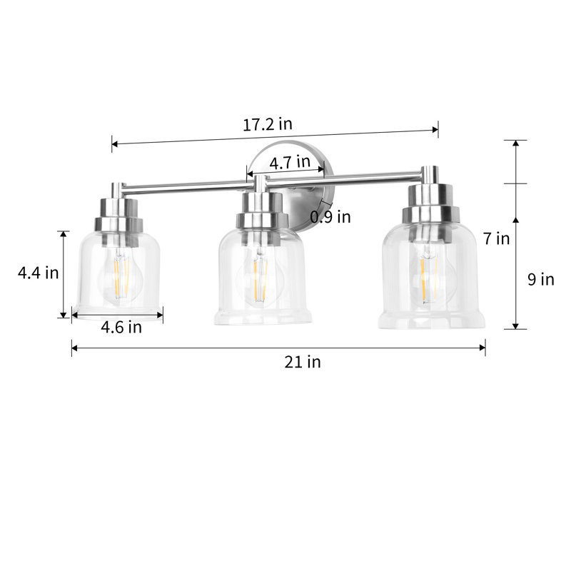 House of Hampton® Jymon Stainless Steel Armed Sconce | Wayfair