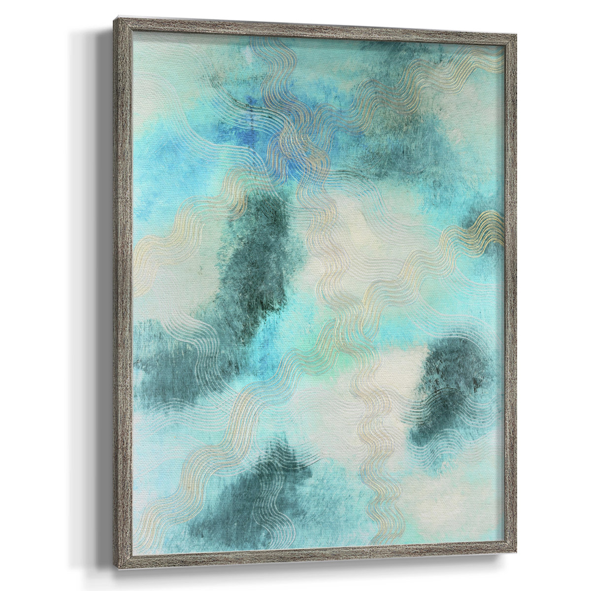 Latitude Run® Blue Shift II Framed Print - Solid Wood - Wayfair Canada