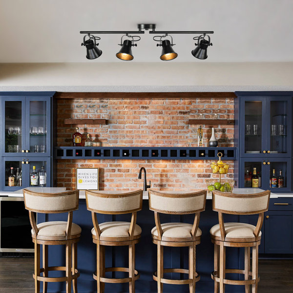 Audia 37'' 4 -Light Track Kit Track Lighting Fixtures Ceiling Track ...